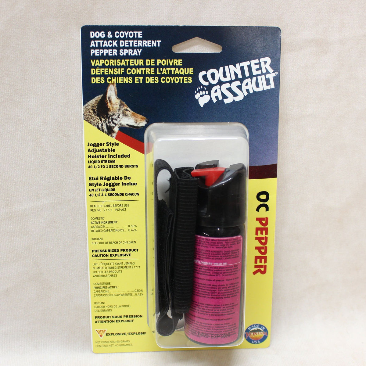 NEW Dog & Coyote Pepper Spray (40g) #06265a93 – Extreme Range Outfitters