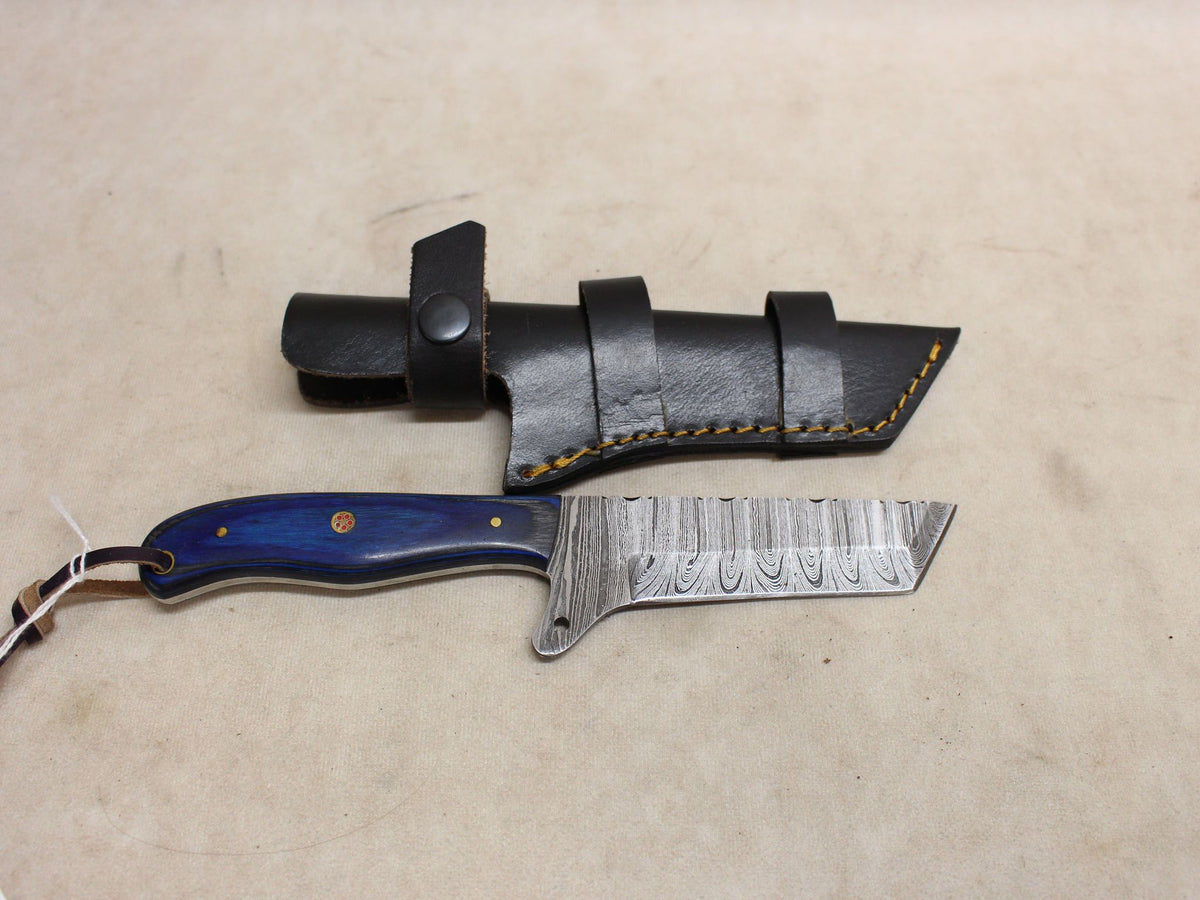 NEW 4.25" Damascus Tanto Knife w/ Sheath #06045840 – Extreme Range ...